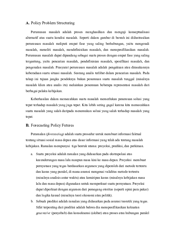 (DOC) A. Policy Problem Structuring