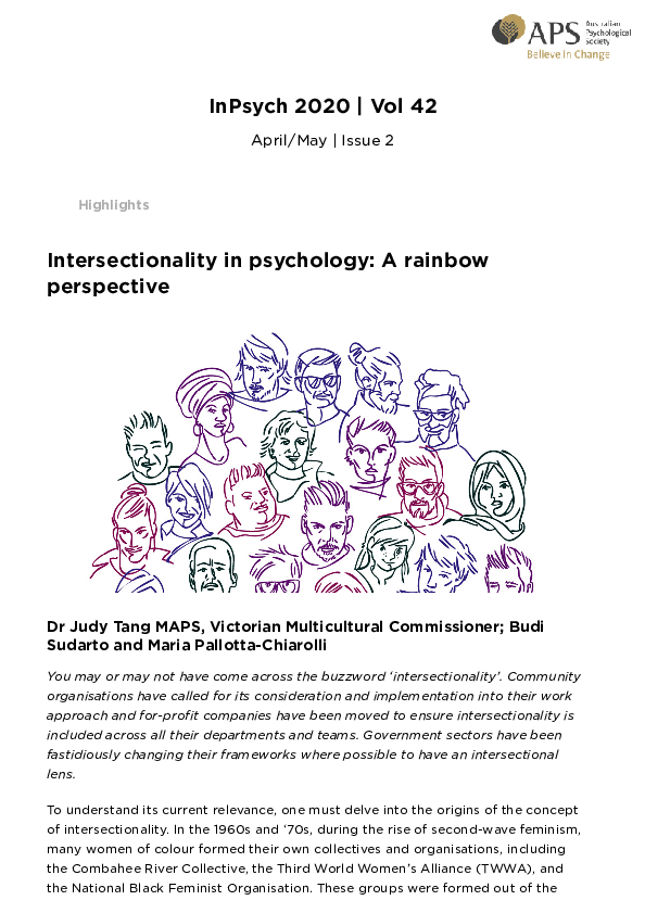 (PDF) Intersectionality in psychology APS