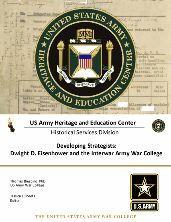 (PDF) Developing Strategists: Dwight D. Eisenhower and the Interwar ...