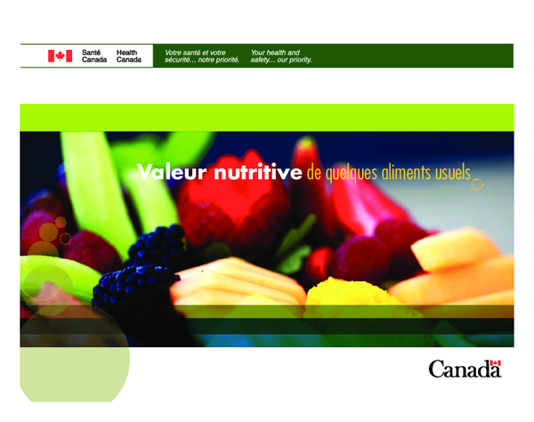 (PDF) Valeur nutritive de quelques aliments usuels