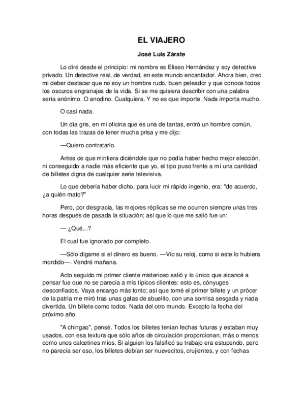 (PDF) EL VIAJERO