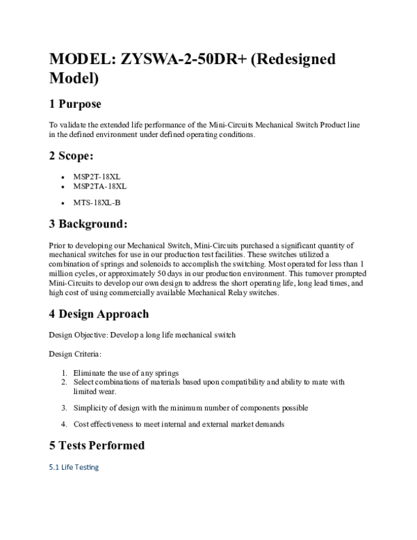 (DOC) Limit switch cycle test