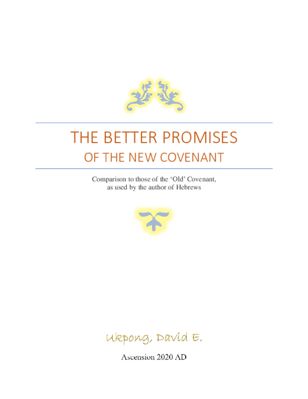 (PDF) THE BETTER PROMISES OF THE NEW COVENANT