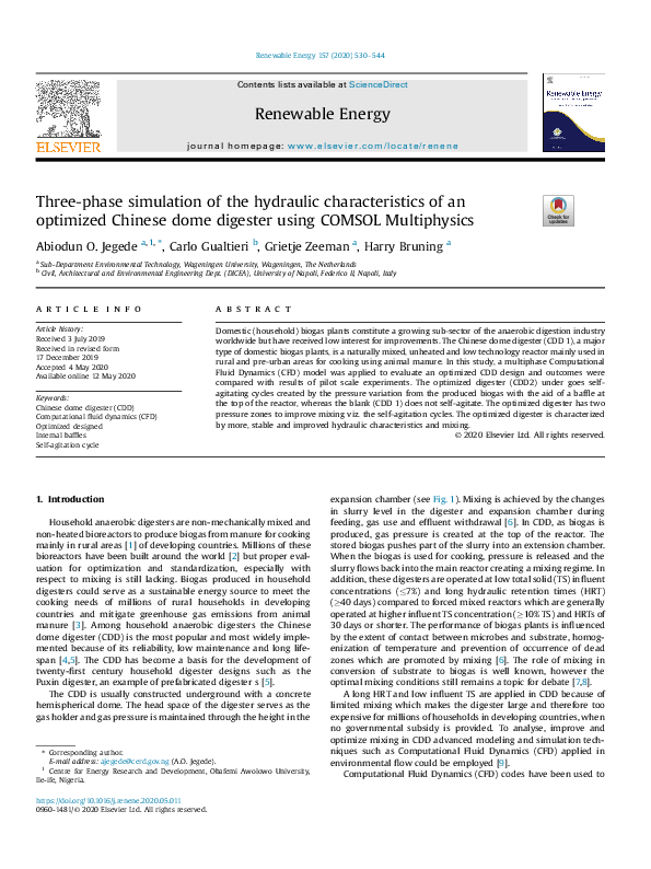 (PDF) Three-phase simulation of the hydraulic characteristics of an ...
