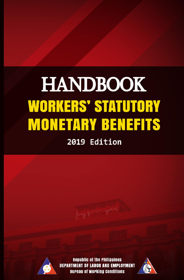 (PDF) HANDBOOK ON WORKERS' STATUTORY MONETARY BENEFITS BUREAU OF ...