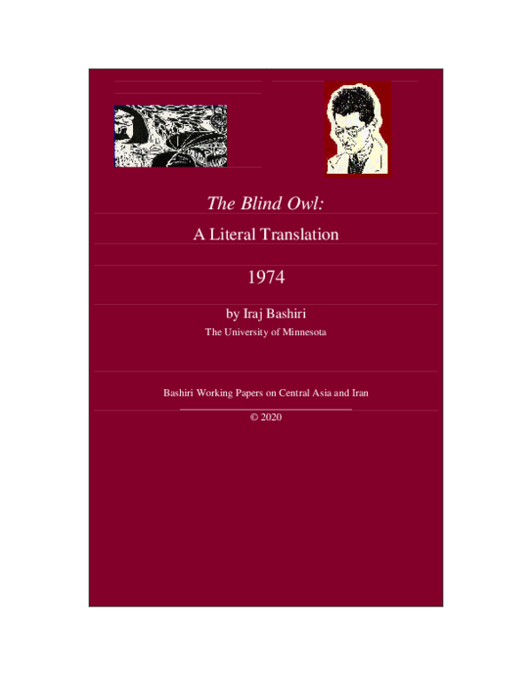 (PDF) The Blind Owl: A Literal Translation