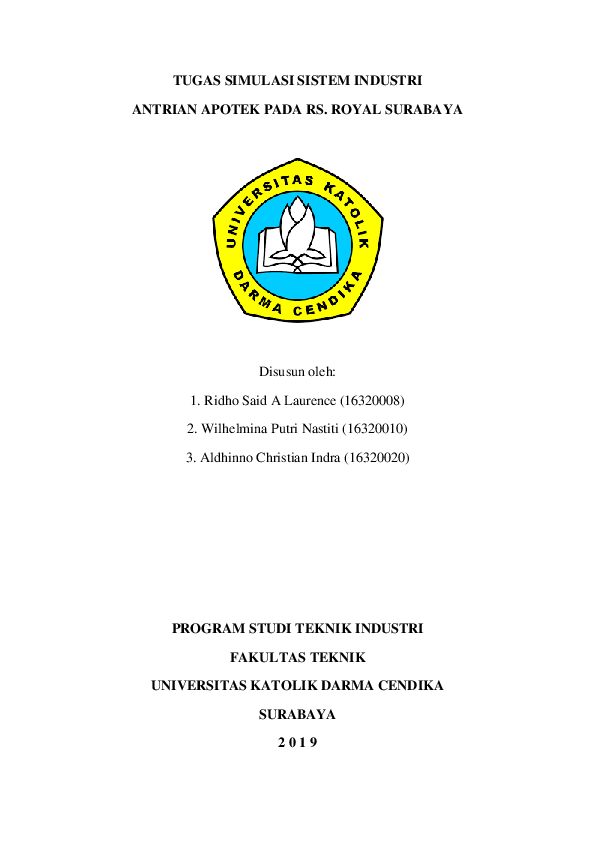 (PDF) Simulasi Sistem Antrian RS. Royal Surabaya dengan ARENA
