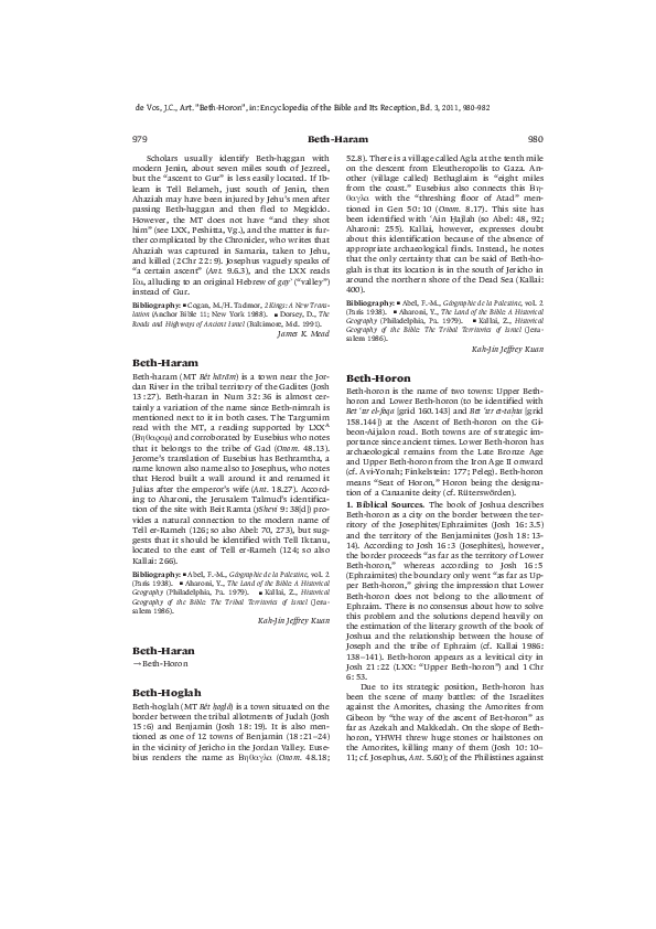 (PDF) Beth-Horon