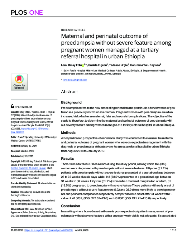 Pdf Perinatal Outcome Of Growth Restricted Fetuses With Abnormal