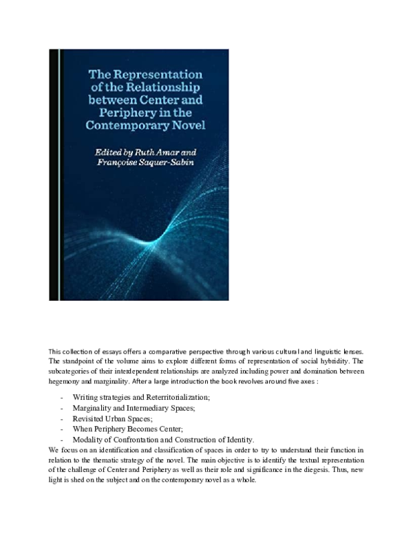 (DOC) The Representation of the Relationship between Center and ...