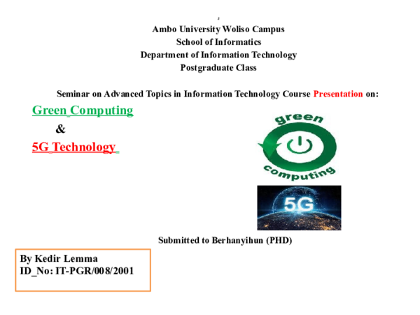 (PPT) Green Computing