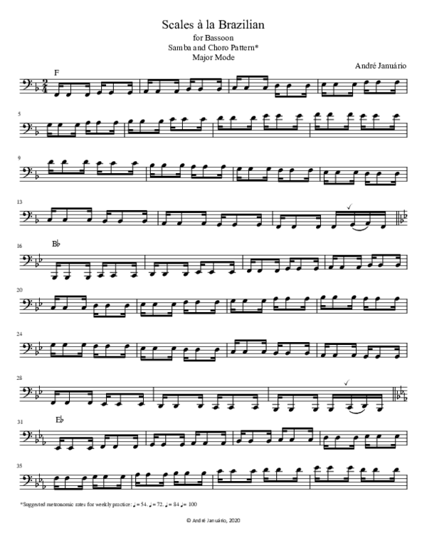 (PDF) Scales à la Brazilian for Bassoon - Samba and Choro Pattern ...