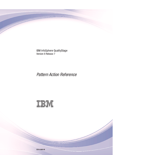 (PDF) IBM InfoSphere QualityStage Pattern Action Reference