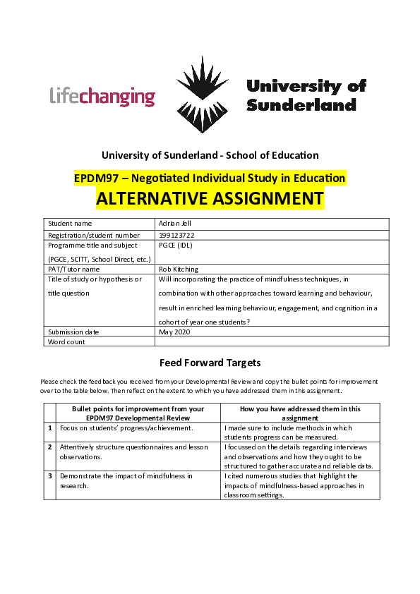 (DOC) EPDM97 -Negotiated Individual Study in Education ALTERNATIVE ...