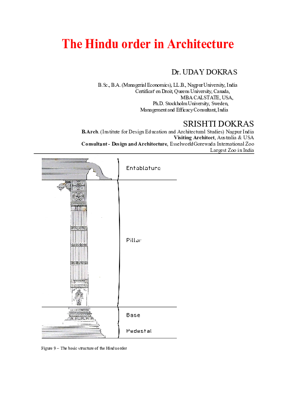 (DOC) The Hindu order in Architecture