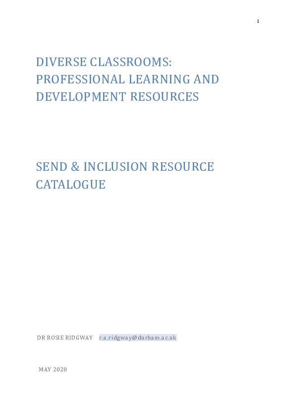 (PDF) DIVERSE CLASSROOMS: PROFESSIONAL LEARNING AND DEVELOPMENT ...