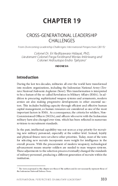 (PDF) Cross-Generation Leadership Challenges