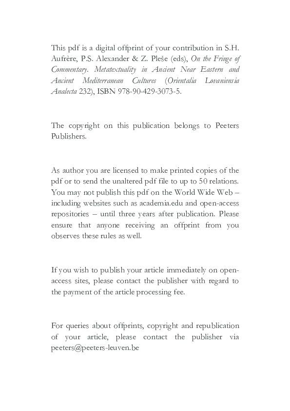 (PDF) « Calcidius or the Scripture used for the philosophical ...