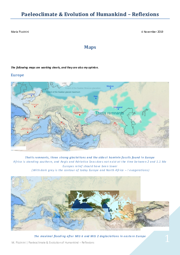 (PDF) Paeleoclimate & Evolution of Humankind - Reflexions