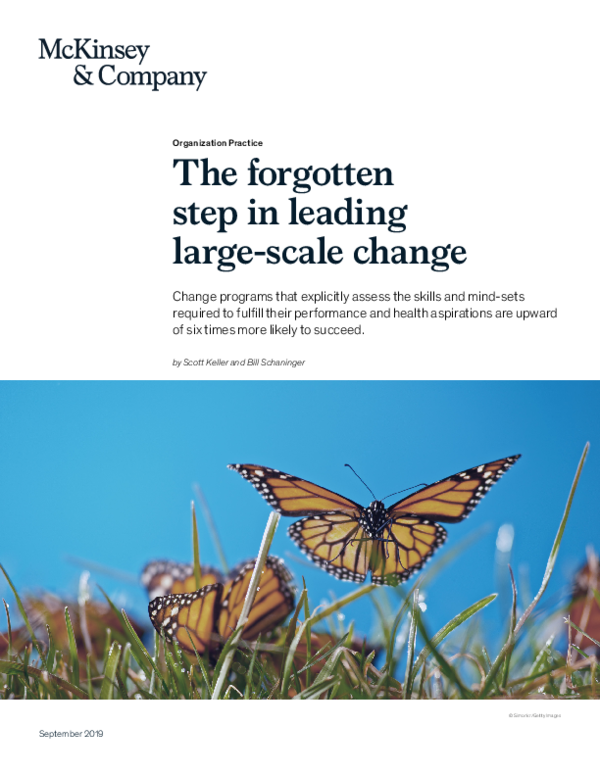 (PDF) The forgotten step in leading large-scale change