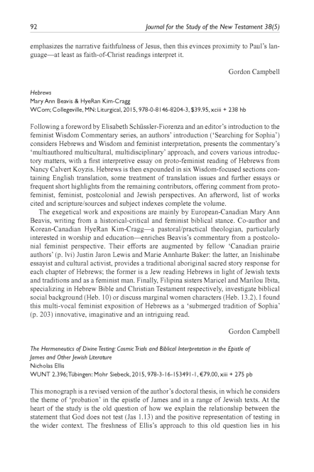 (PDF) Hebrews JSNT review