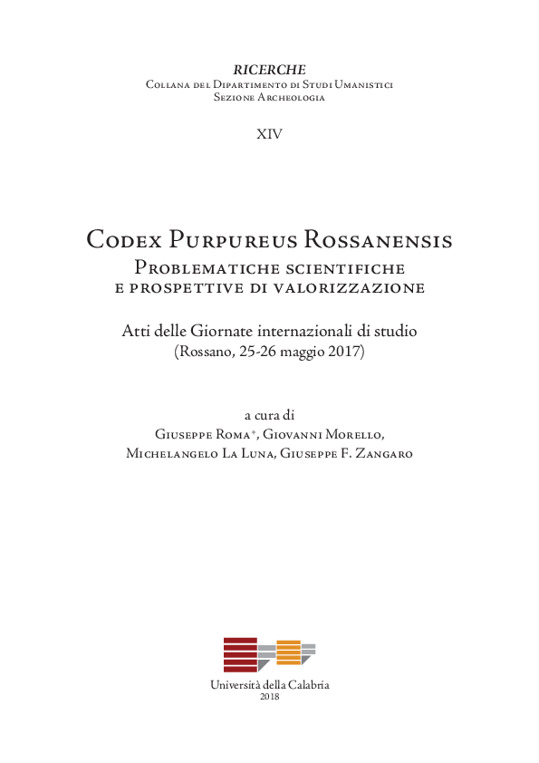 (PDF) Apparato decorativo del Codice Purpureo di Rossano: statuto ...