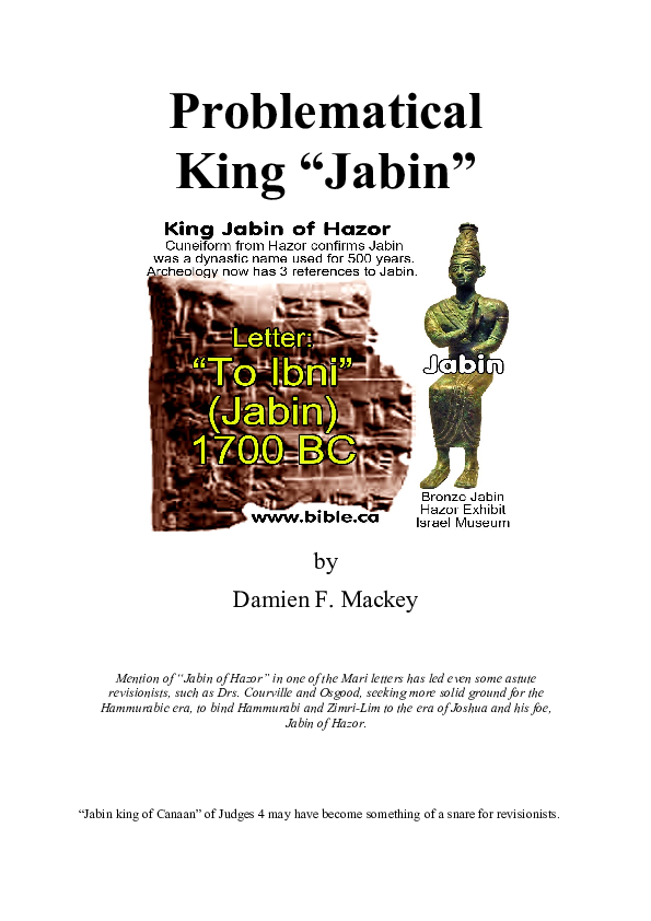 (DOC) Problematical king "Jabin"