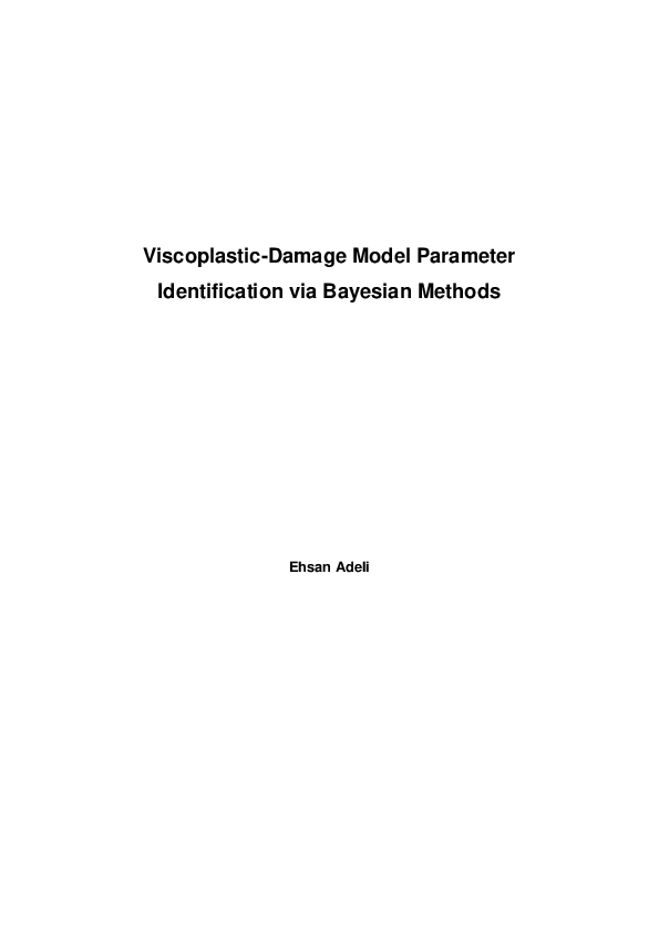(PDF) Viscoplastic-Damage Model Parameter Identification via Bayesian Methods