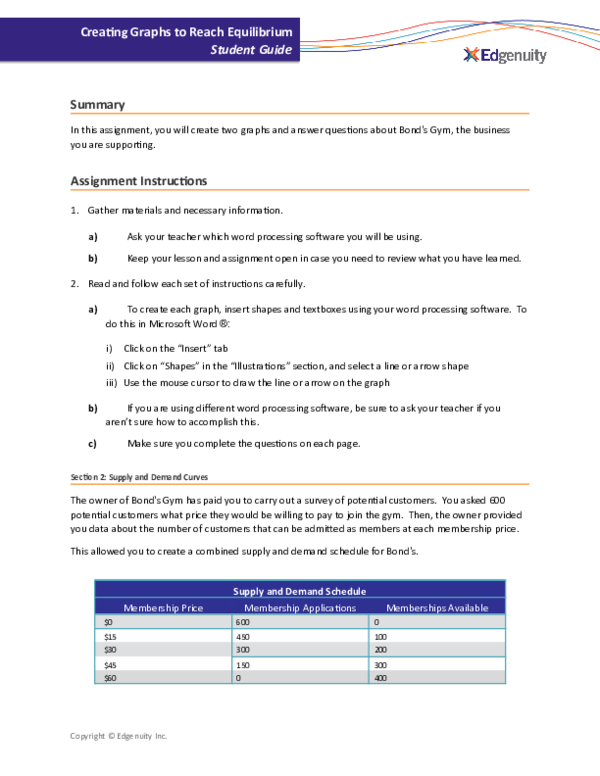 (DOC) Creating Graphs Student Assignment