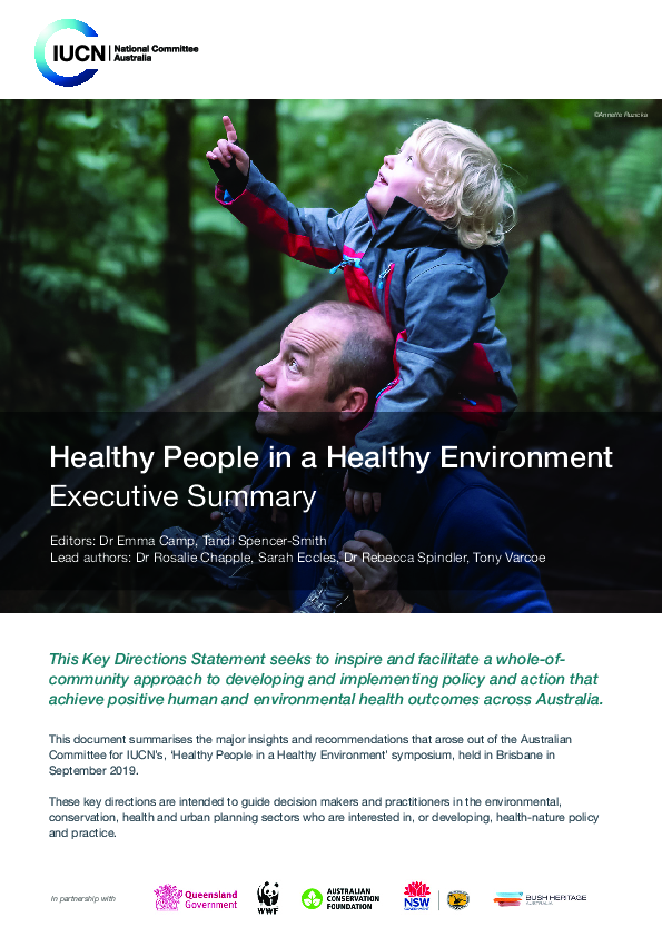 (PDF) Healthy People in a Healthy Environment - Summary