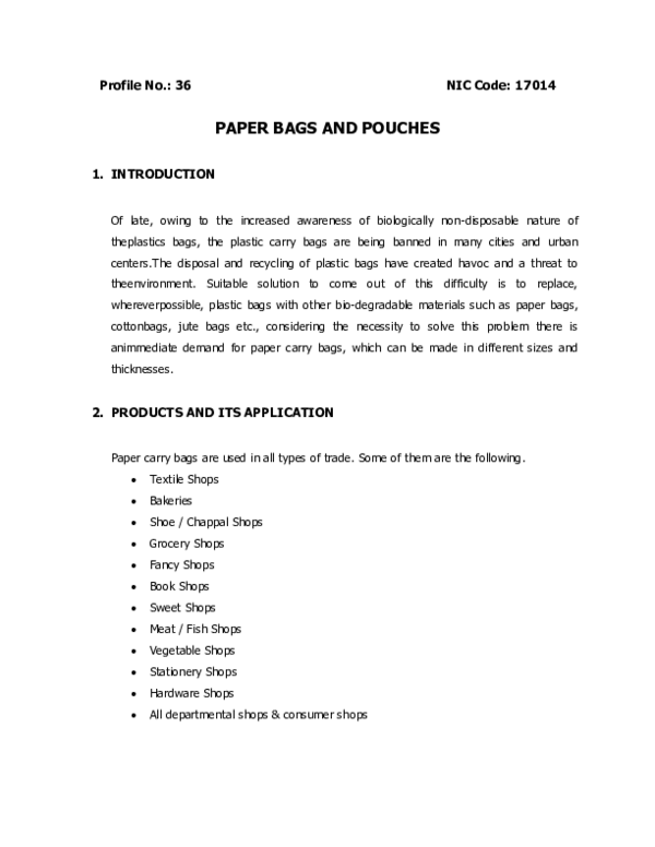 (PDF) PAPER BAGS AND POUCHES