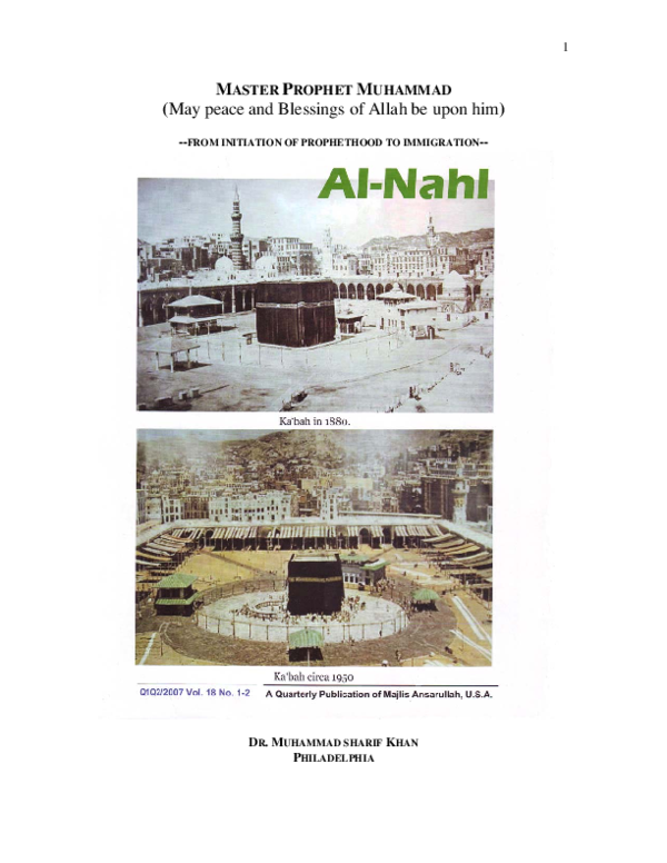 (PDF) MASTER PROPHET MUHAMMAD (May peace and Blessings of Allah be upon him