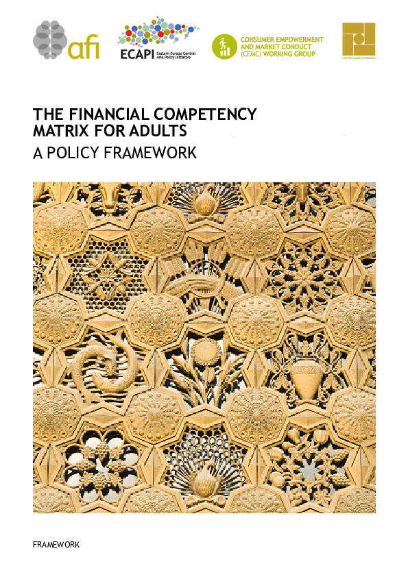 (PDF) The Financial Competency Matrix for Adults: A Policy Framework