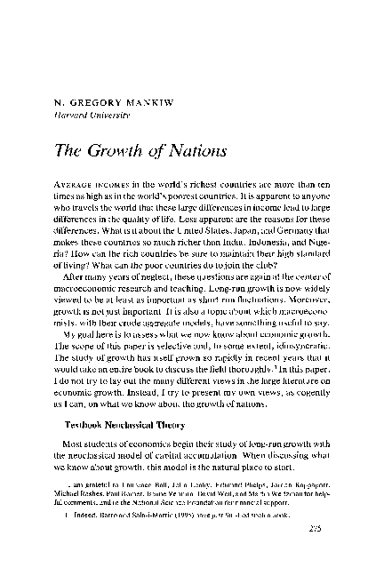 (PDF) Growth of nations