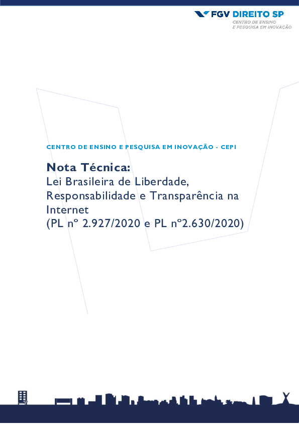 (PDF) Nota Técnica: Lei Brasileira de Liberdade, Responsabilidade e ...