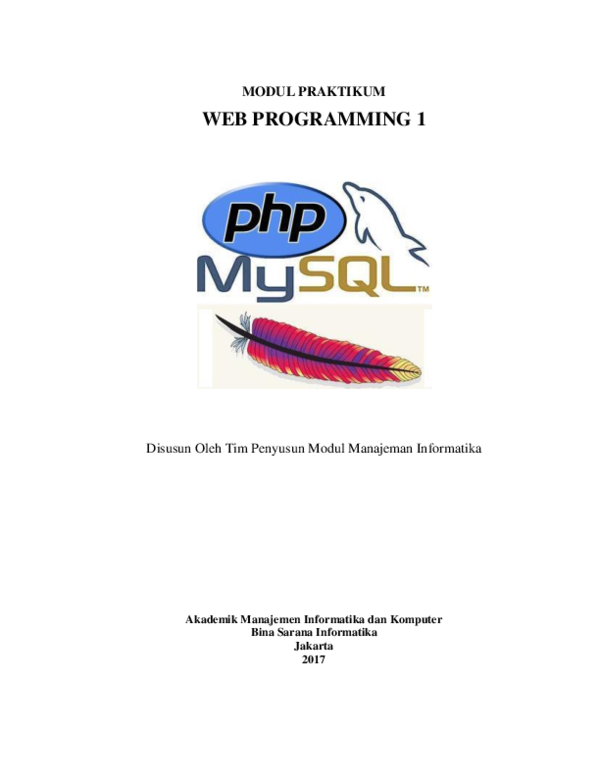 Pdf Modul Praktikum Web Programming 1
