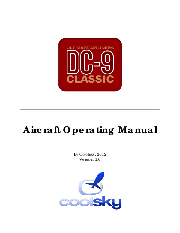(PDF) Aircraft Operating Manual