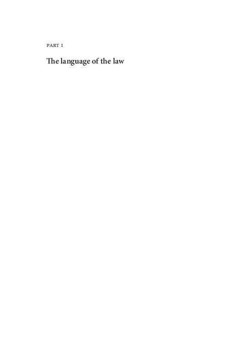 (PDF) The language of the law