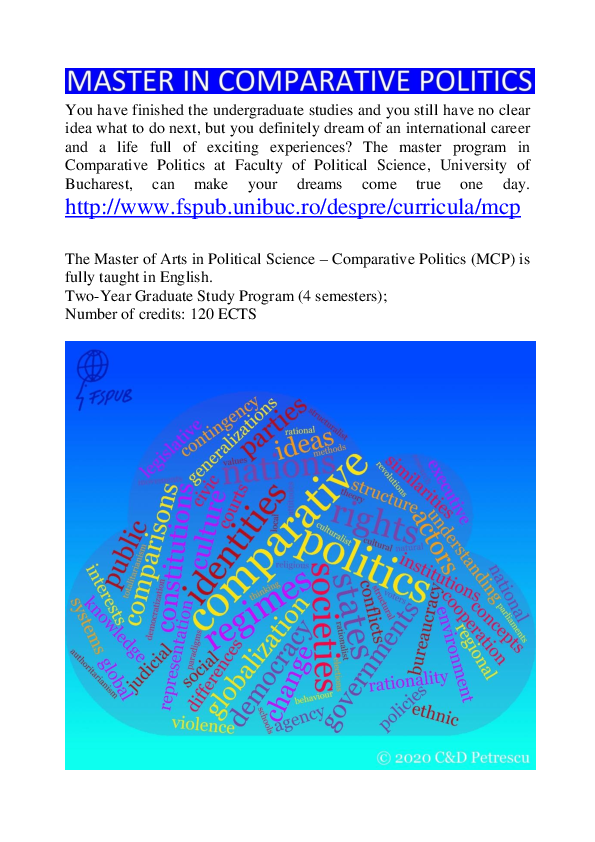 (PDF) Master in Comparative Politics, University of Bucharest