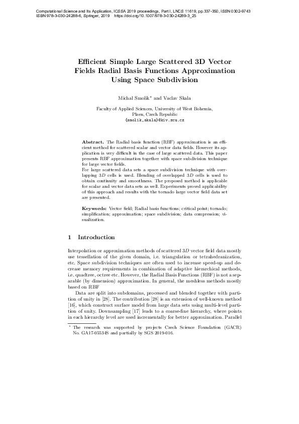 (PDF) Efficient Simple Large Scattered 3D Vector Fields Radial Basis Functions Approximation ...
