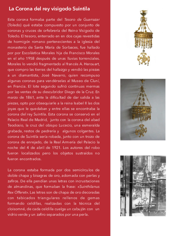 (PDF) La Corona del rey visigodo Suintila (Toledo)