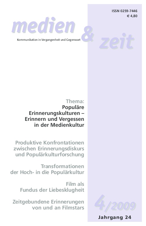 (PDF) Populäre Erinnerungskulturen. Erinnern und Vergessen in der Medienkultur (hrsg. m. Martin ...