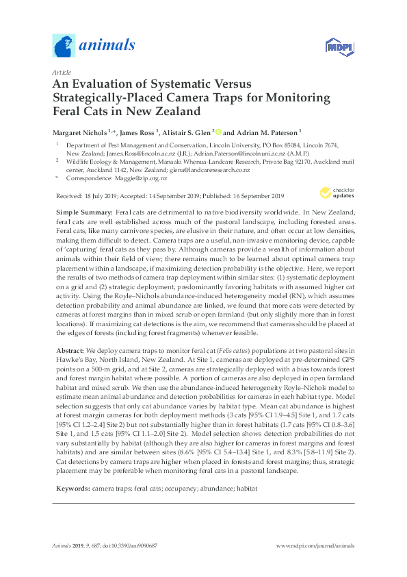 (PDF) An Evaluation of Systematic Versus Strategically-Placed Camera ...
