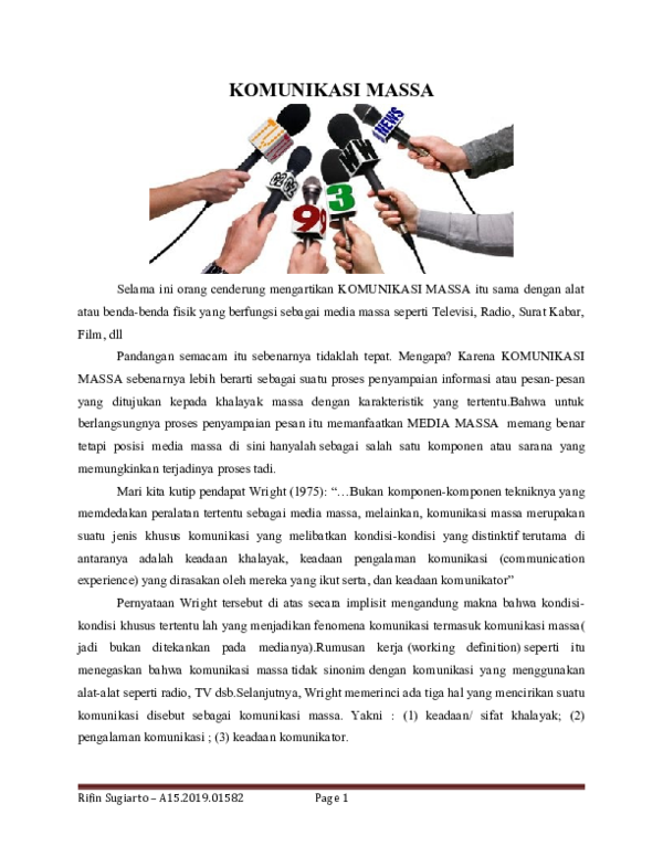(DOC) KOMUNIKASI MASSA