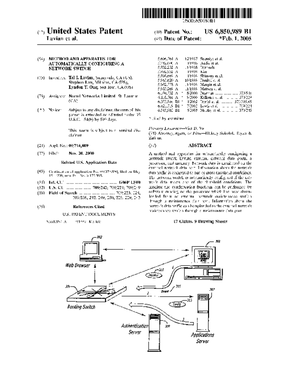 (PDF) US6850989 Method and apparatus for automatically configuring a ...