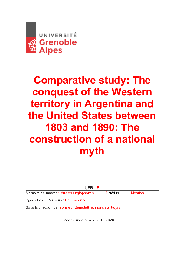 (PDF) Comparative study: The conquest of the Western territory in ...