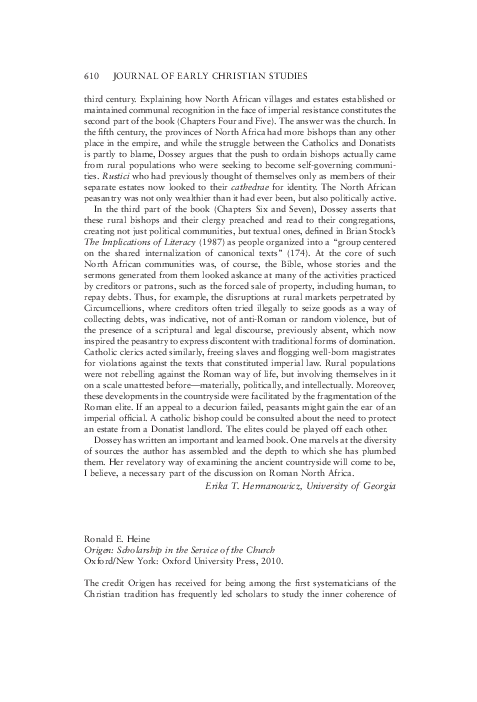 (PDF) Review of Origen: Scholarship in the Service of the Church by ...