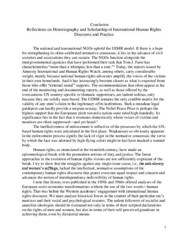 (PDF) Conclusion Reflections on Historiography and Scholarship of ...