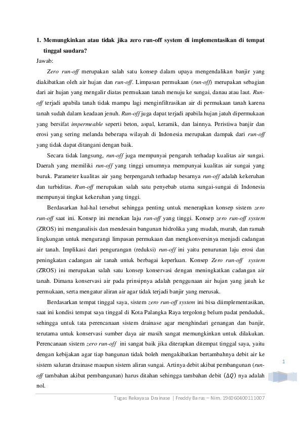 (PDF) Implementasi Zero Runoff