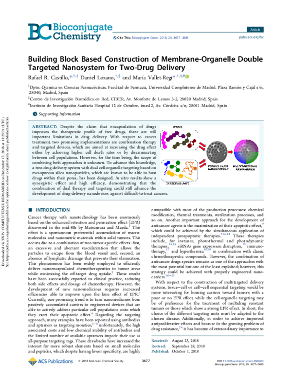 (PDF) Dual Drug Delivery System Based on Biodegradable Organosilica ...